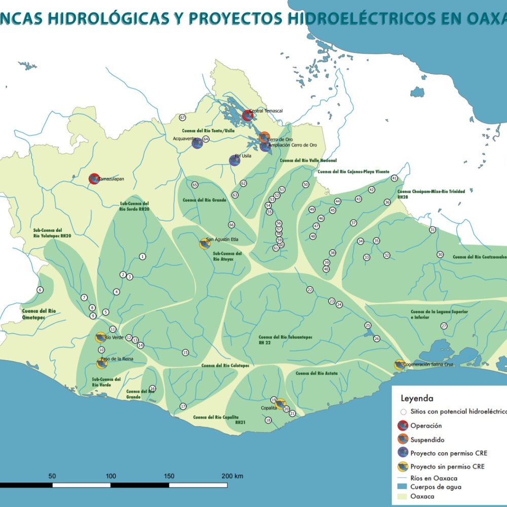 México: ONG EDUCA crea Mapa de Cuencas Hidrológicas y Proyectos Hidroeléctricos en Oaxaca ...