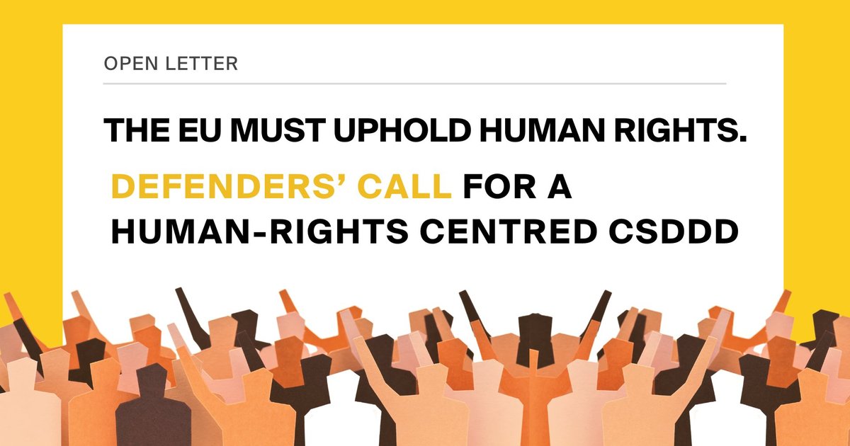 EU: 93 Global South defenders urge EU negotiators to uphold a human ...