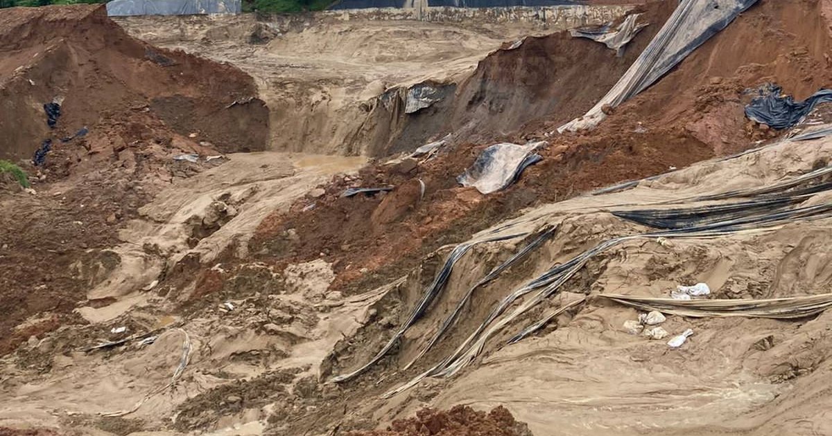 Costa Rica: Mining water storage lagoon with heavy metal waste ...