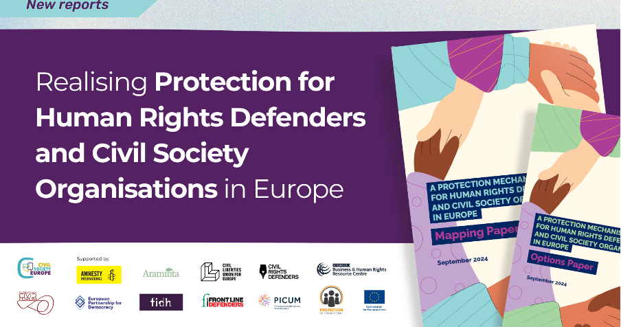 New civil society briefings map protections for HRDs & CSOs in Europe ...