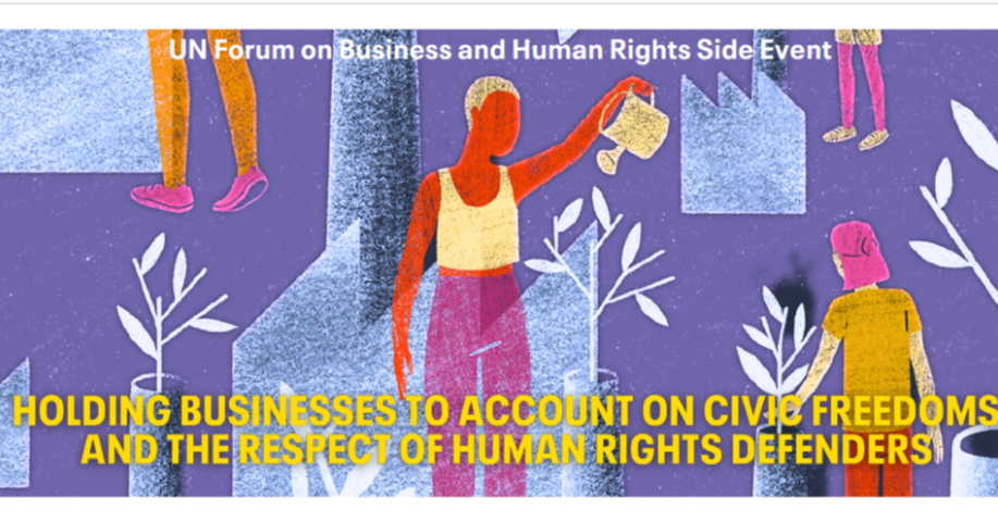 Holding businesses to account on civic freedoms and the respect of HRDs ...