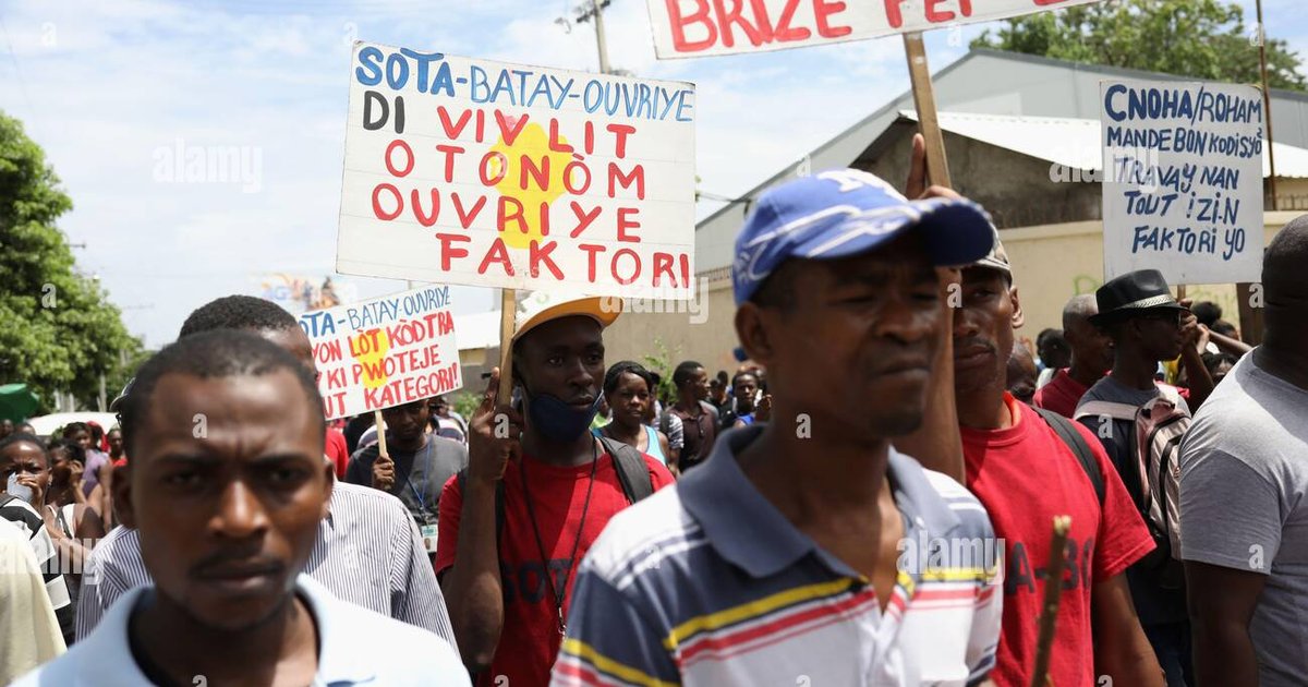 Haití: Personas trabajadoras de la industria textil logran que se les ...